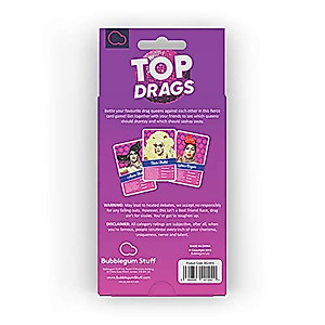 Top Drags Game - Trumps Card Game - Win Every Drag Queen to Win The Game - Suitable for Adults and Teenagers