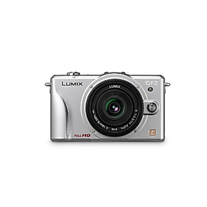 Panasonic Lumix DMC-GF2 12 MP Micro Four-Thirds Mirrorless Digital Camera with 3.0-Inch Touch-Screen LCD and 14mm f/2.5 G Aspherical Lens (Silver)
