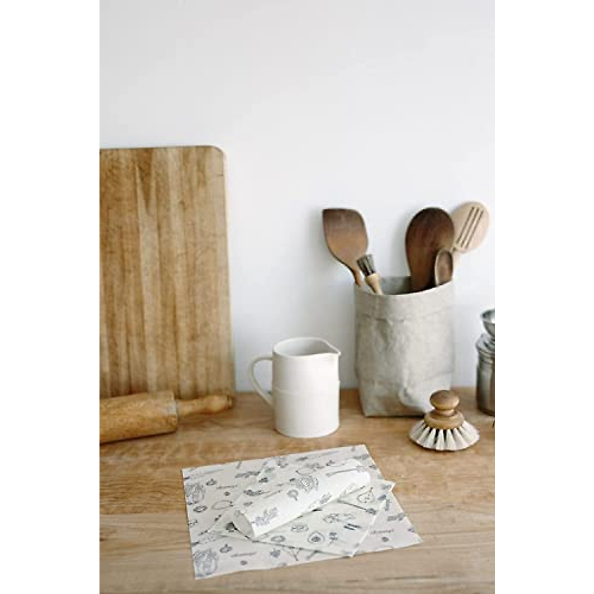 Abeego, The Original Beeswax Food Storage Wrap - Set of Three, 7" 10" and 13" Natural Square Sheets