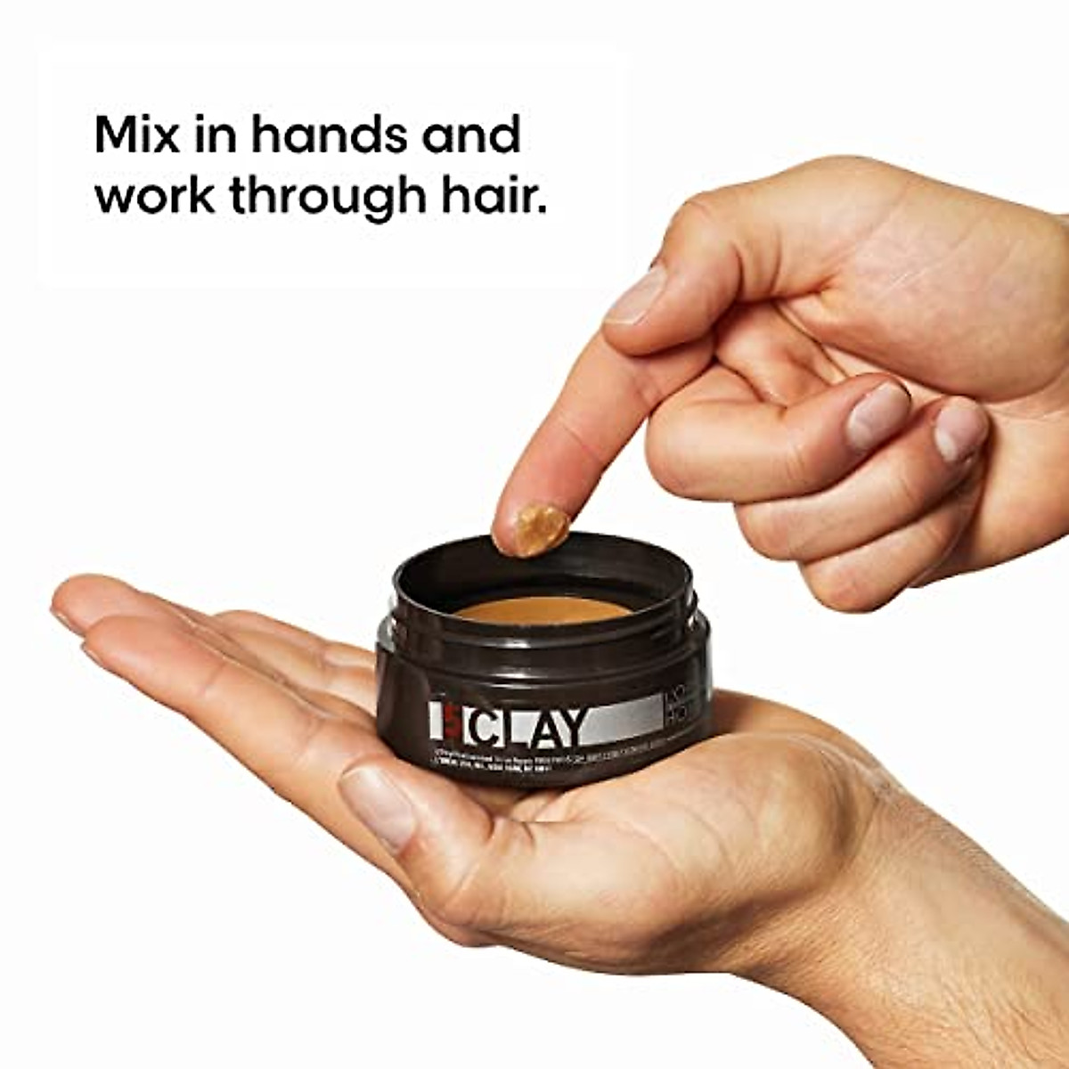 L'Oreal Professionnel Men’s Styling Clay - For All Hair Types, Provides Strong Hold and Matte Finish
