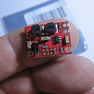 DAOKI 5Pcs 3.3V Buck Boost Power Module S09 Automatic Boost Buck Converter Module Step Up and Down Board Input 3V-15V Output 3.3V/5V/4.2V/9V/12V Electronic DIY PCB