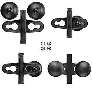 OIIKI 2PCS Egg Crate for Aquarium, Grid Tank Divider Tray, Fish Tank Bottom Isolation, with 4PCS Sucker Clip, for Mixed Breeding (Black)