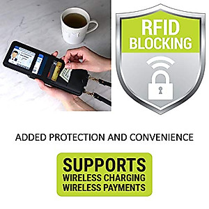 GearShield Crossbody Phone Case Wallet Compatible iPhone 11 Pro, RFID Cross Body Phone Purse Bag with Adjustable Strap