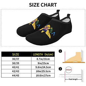 Us Virgin Islands Flag Water Shoes Outdoor Exercise Aqua Socks Adult Water Shoes Necessities for Men Women Water Games