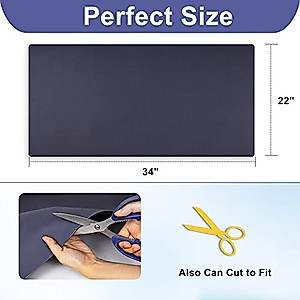 FUMAX Under Sink Mat, 34x22" Absorbent Kitchen Cabinet Mat, Sink Drip Protector Tray, Rubber Backed Anti-Slip Kitchen Sink Mats