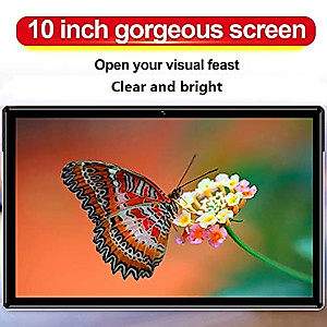 10 Inch Tablet, 1960x1080 Resolution 8GB RAM 256GB ROM Dual Camera MT6797 Octa Core CPU Support BT WiFi GPS, PC Tablet for Android 12