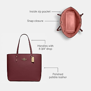 COACH Signature Town Tote, Wine