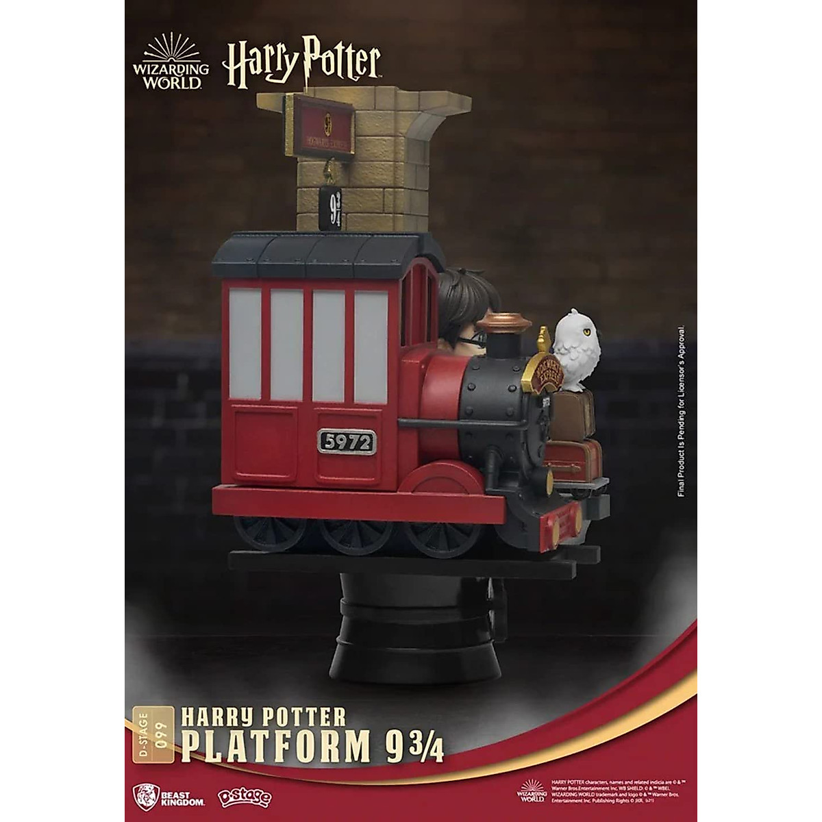 Beast Kingdom Harry Potter: Platform 9 ¾ DS-099 D-Stage 6 Inch Statue,Multicolor