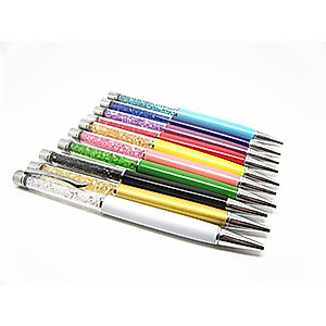 10 Pack Crystal Ballpoint Pen Filled With Swarovski Crystal Elements