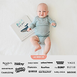 Lucy Darling Baby Memory Book, Themed Baby First Year Book, First 5 Years Journal & Photo Album for Baby Boy/Girl, Keepsake Books, Gender Neutral Memories & Milestone Book, Mom Gift - Little Captain