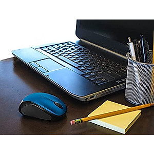 Logitech M317 Wireless Mouse, 2.4 GHz with USB Receiver, 1000 DPI Optical Tracking, 12 Month Battery, Compatible with PC, Mac, Laptop, Chromebook - Blue