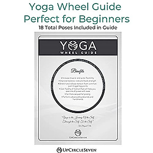 UpCircleSeven Yoga Wheel Set - Strongest & Most Comfortable Dharma Yoga Prop Wheel, 3 Pack for Back Pain Stretching & Backbends (12, 10, 6 inch) (Cyan)