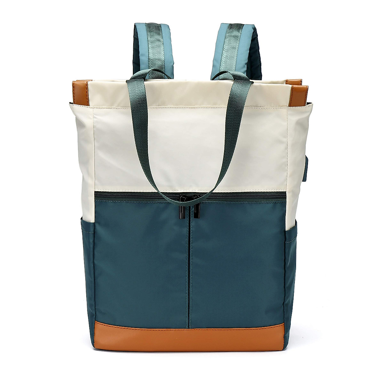 Travel Laptop Backpack for Women Convertible Tote Daypack with USB Charging Port by COOLCY