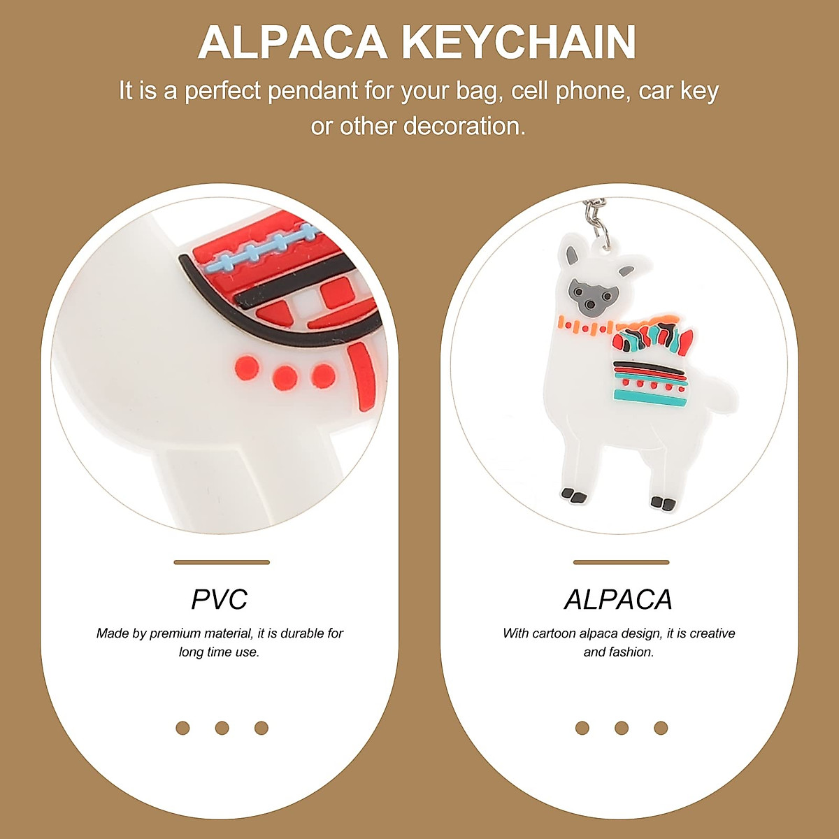 SEWACC 12 Pcs Llamas Alpaca Keychain Cute Cartoon Animal Key Ring PVC Keyring Pinata Stuffers Creative Key Holder for Kids Alpaca Themed Party Favors