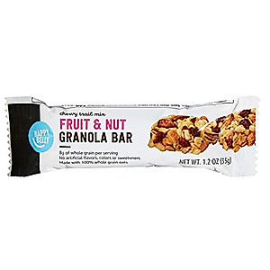 Amazon Brand - Happy Belly Fruit & Nut Chewy Trail Mix Granola Bars, 6 Count