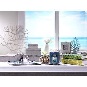 Yankee Candle Mediterranean Breeze Scented, Classic 22oz, Large Jar Single Wick Candle, Over 110 Hours of Burn Time, Paraffin-Grade Wax