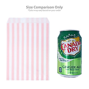 Food Safe Biodegradable Paper Candy Favor & Treat Bags For All Parties - 48 Count Assorted, 7x5 Size - By Chloe Elizabeth (Rainbow Pastel Mix)