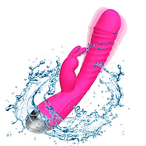 2024Rabbit Vibrator Sex Toys for Women, Clitoral Vibrating G Spot Vibrators 8 Modes, Waterproof Adult Toys Stimulator for Female & Couples