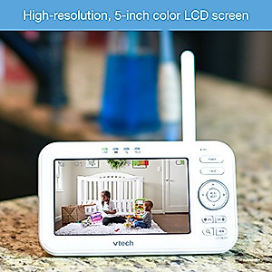 VTech VM351 Video Baby Monitor with Interchangeable Wide-Angle Optical Lens and Standard Optical Lens