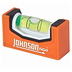 Johnson Level & Tool ‎1721P Magnetic Pocket Level, Easy Readability, Compact, Orange, 1 Level