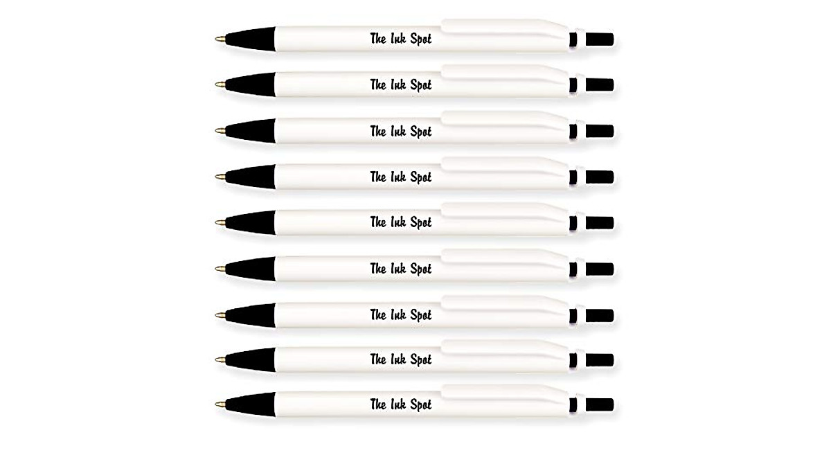 Custom Printed Retractable Pens - 100 Count