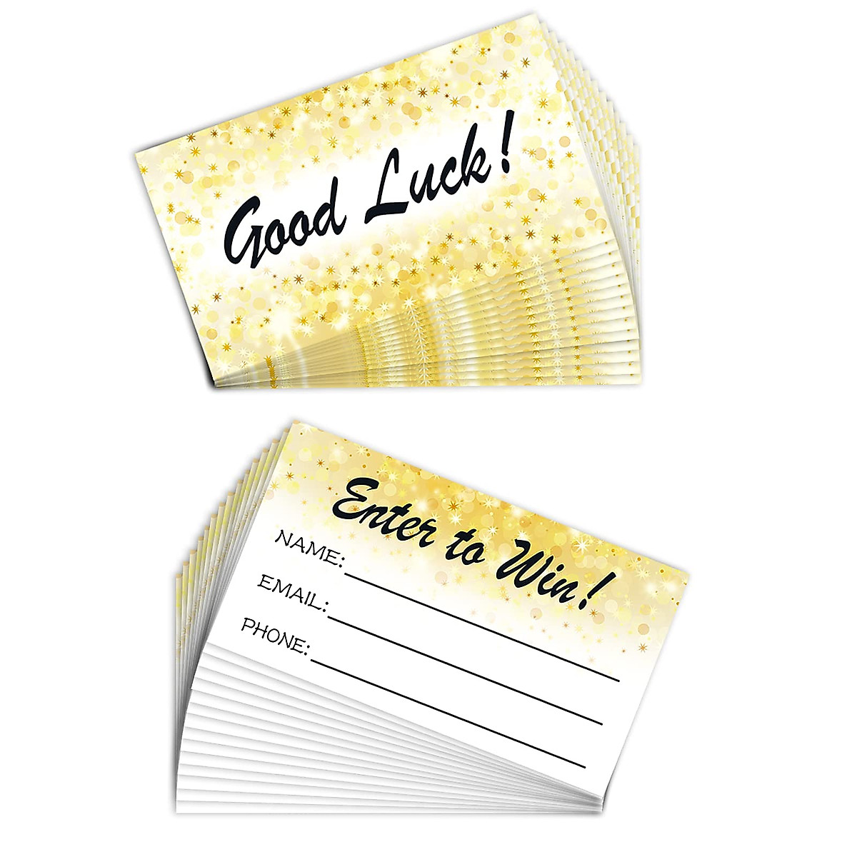 200 Pieces Raffle Tickets 3.5”x2” Entry Cards Contest,Raffles,Ballot Box,50/50,Auction,Great for Fund Raisers,Fairs,Carnivals,and More-with Space for Name, Email Address, and Phone Number Fields