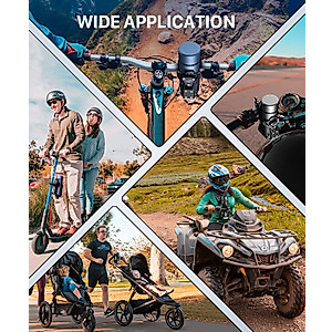 FODSPORTS Motorcycle ATV Cup Holder, Upgraded Motorcycle Drink Holder with 0.5-1.57" Metal Clamp, Universal Water Bottle Holder for Bike Scooter Boat Stroller Golf Push Cart Wheelchair Tractor