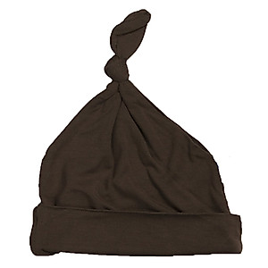 Kickee Pants Baby Boy Single Knot Hat, Bark, Nb-3 Months