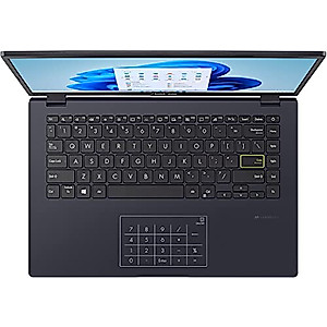 ASUS 14" Laptop, Intel Celeron N4020 Processor, 4GB DDR4 RAM, 64GB eMMC, NumberPad, Windows 11 Home, Star Black, with MTC PC Accessories