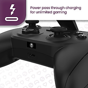 Rotor Riot Gaming Controller for Android – Wired Android Gamepad with Triggers, Power Pass Through Charging, D-Pad - Handheld Game Console Accessory with ZeroG Mobile Device Holder