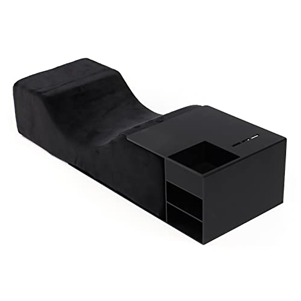 LASHVIEW Lash Pillow for Lash Extensions，Eyelash Extension Neck Pillow With Acrylic Shelf Organizer Stand, PU Leather Waterproof Lash Extension Grafting Pillow Makeup Tool Display Cabinet Shelves