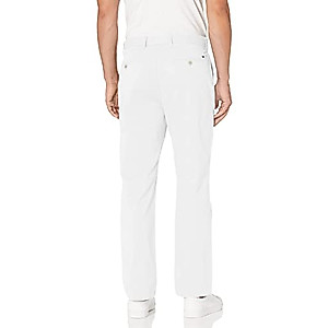 Tommy Hilfiger Men's Stretch Chino Pants in Custom Fit, Bright White, 32W x 30L