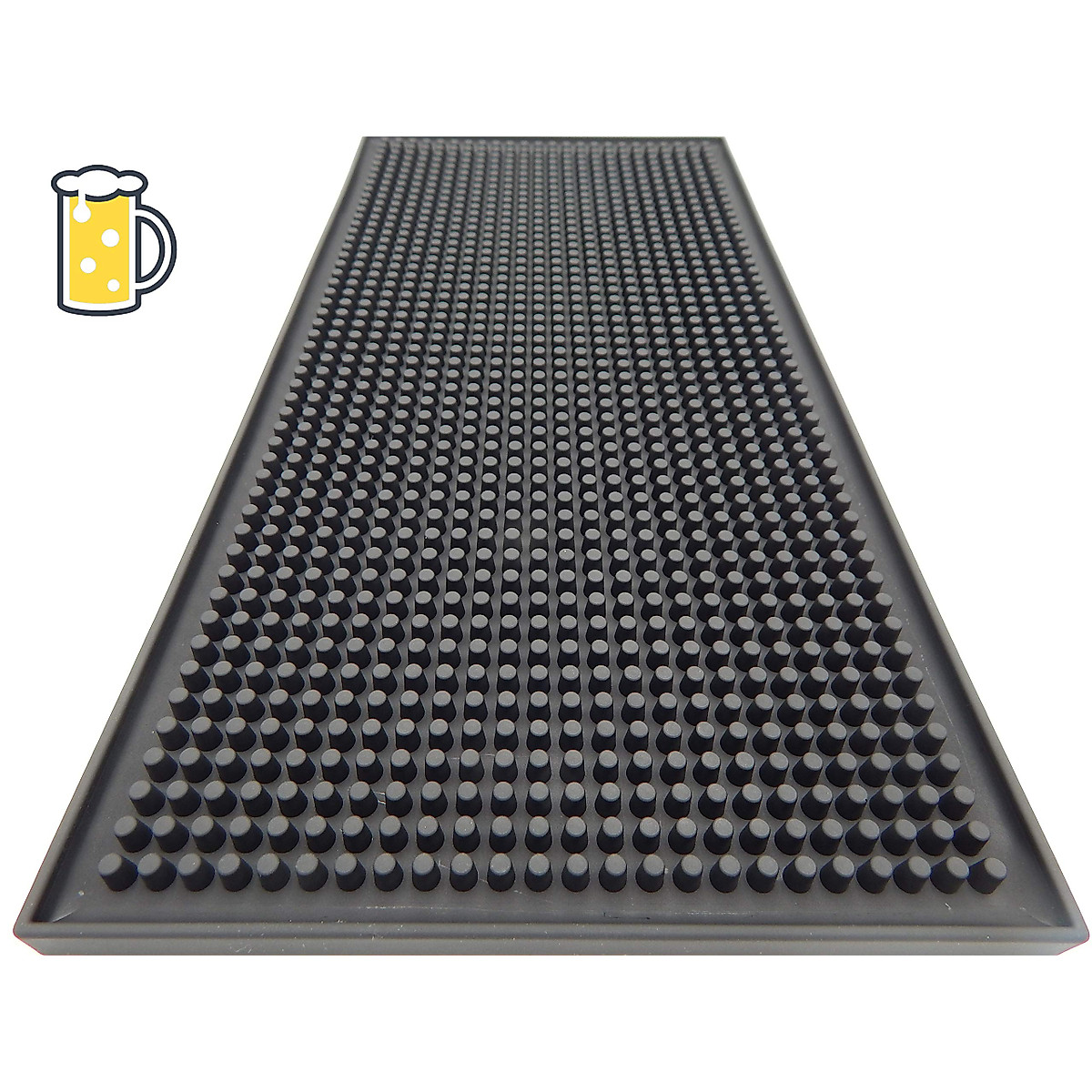 Bar Mat 6x12 for Cocktails and Coffee Bar Perfect Dish Drying Mat (1) - Professional Bar Spill Mat Perfect Barware for Bar Set - Dish Drying Soft Rubber Mat for Delicate Glass Dishes and Cups