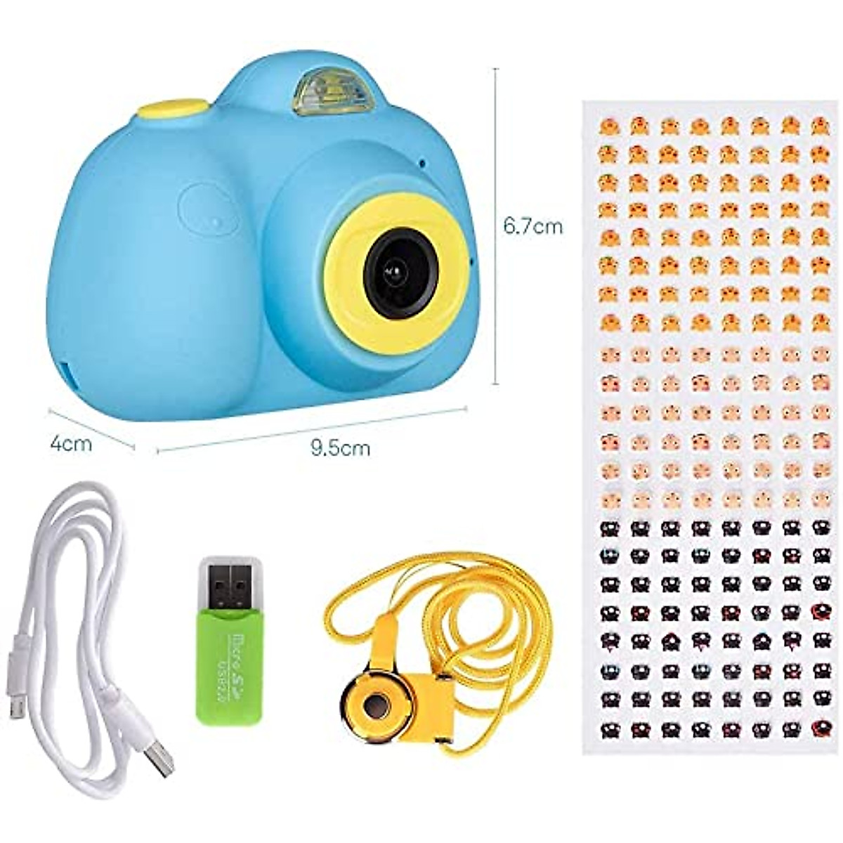 GIENEX Kids Camera for Boys Gifts, 12.0MP Selfie Video Digital Camera with Flash for Children, Shockproof Mini Learning Toy Cameras for Boy Girl Birthday Travel Gifts