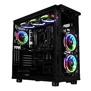 Thermaltake CL-F054-PL12SW-A Riing Plus 12 LED RGB Radiator Fan - Black (Pack of 5)