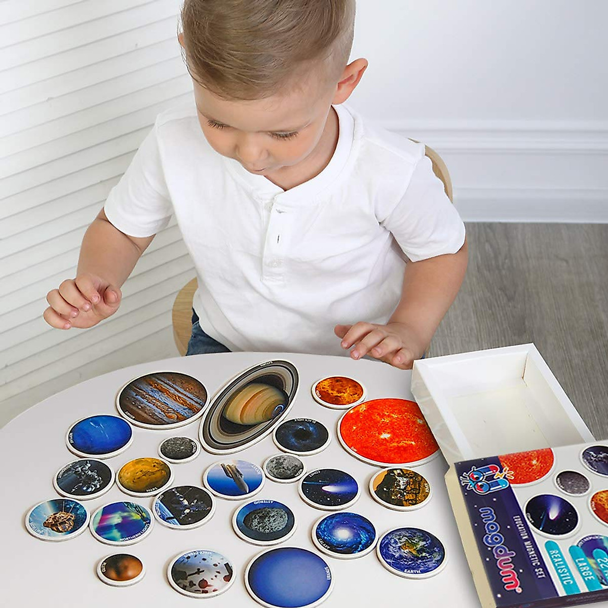 Solar System for Kids - Fridge Magnets for Toddlers - Planets for Kids Solar System Toys - 22 Magnetic Planet Kids Magnets - Refrigerator Magnets for Kids Magnetic Toys Toddler Toys Baby Toys