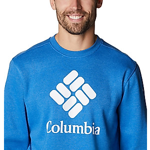 Columbia Men's Trek Crew, Bright Indigo Heather/CSC Stacked Logo, X-Large