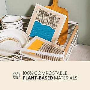 MAISONOVO Dishcloth Abiquiu x 4 with Kyoto x 6