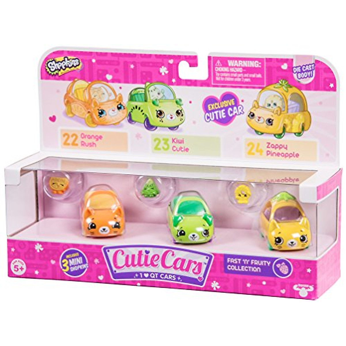 Cutie Car Spk Season 1 Fast N Fruity 3 Pack