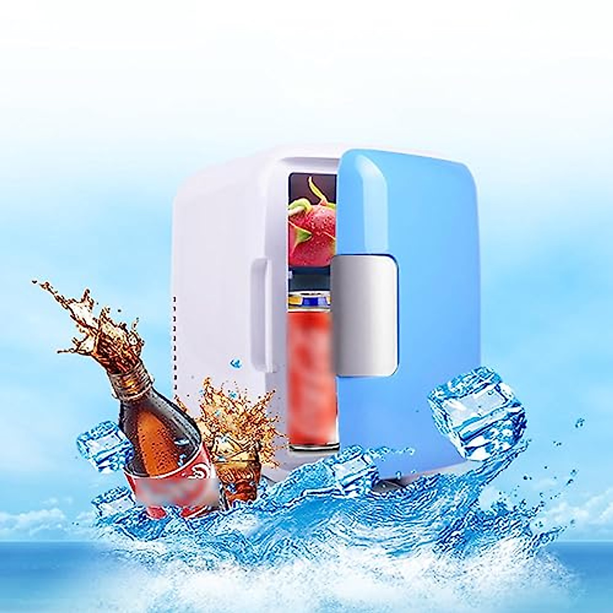 KALWEL,Small Refrigerator,Mini Fridge,Mini Refridgerator,Mini Fridge For Car,Mini Fridge For Bedroom,Family Car Dual Use,Suitable For Long-Distance Self-Driving, Camping, Outdoor Activities