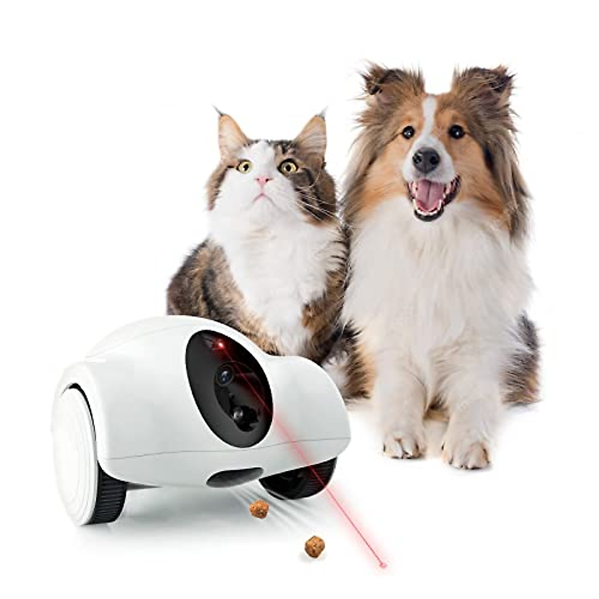 Dog Camera, Pet Camera Indoor with Phone App Cat Camera 15 Days Long Standby Pet Robot for Dog Treat Camera Dispenser Feeder 1080P Full HD Home Wifi Camera 360°Move Freely 2-Way Audio (2.4G WiFi ONLY)