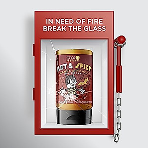 MANUKA DOCTOR - HOT HONEY - HOT & SPICY SQUEEZY Manuka Honey, 100% Pure New Zealand Honey infused with Chili Peppers for Buzzing Hot Flavor (10.58 oz)