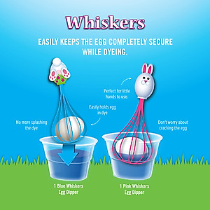 PAAS Neon Egg Decorating Kit Bundle Includes Neon Kit, 2 Whisker Egg Dippers, 5 Color Cups 1 ea