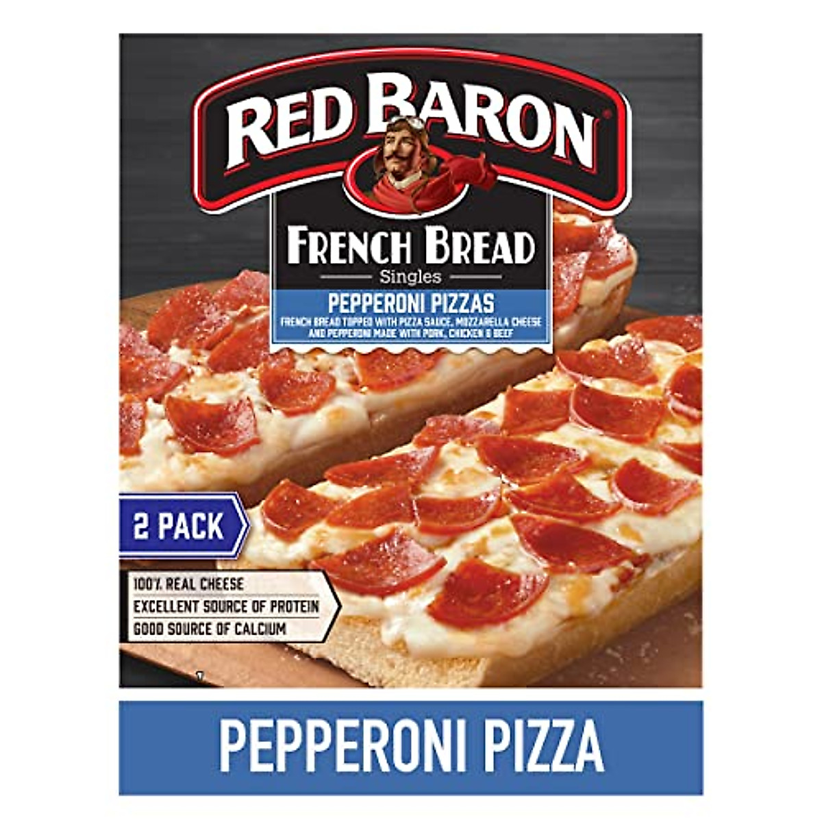 Red Baron, French Bread Pepperoni Pizza, 10.80 oz (Frozen)
