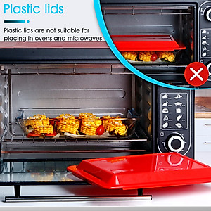 Mini Glass Baking Dish with Lid, 1QT Glass Oven Dish Rectangular, Rectangular Mini Baking Pan