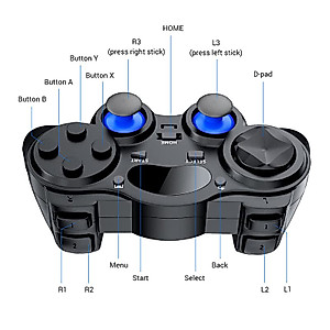 PC Game Controller Wireless USB, Steam Controller for PC, Wireless Controller PC, Gamepad for PC Windows/Laptop/Android/PS3, PC Gamepads Standard Controllers, PC Gaming Controller Wireless