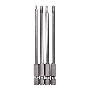 Readytosky RC Hex Bit 1.5 2.0 2.5 3.0mm Hex Head Allen Wrench Drill Bit Set for Screwdrivers Electric Screwgun/Power Drill