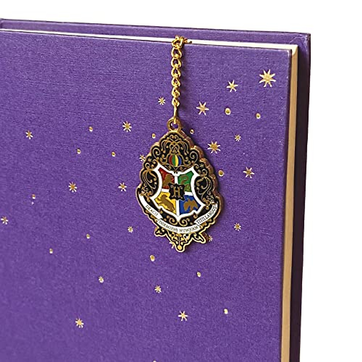 Paper House Productions Harry Potter Knockturn Hogwarts Crest Enamel Charm Chain & Clip Bookmark