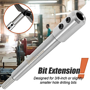 Swozzto 2PCS Forstner Bit Extension Set with Anti-Slip Design,Adding Over 3.28"&5.64" Drilling Depth to Forstner Bit,Suitable for Process Wooden Furniture,Timber and etc.