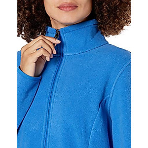 Amazon Essentials Women's Classic-Fit Full-Zip Polar Soft Fleece Jacket (Available in Plus Size), Royal Blue, Large